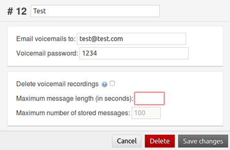 Managing your voicemail boxes | Administration of Studio | UbityUbity ...