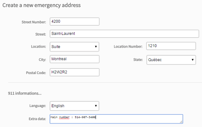 Managing your 911 addresses | Administration of Studio | UbityUbity Support